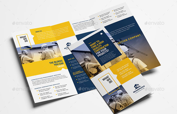 26+ Construction Brochures | Free PSD, AI, Word, InDesign
